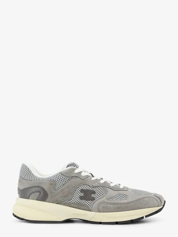 Celine Runner Mesh And Suede Sneakers With Side Logo - Multicolor