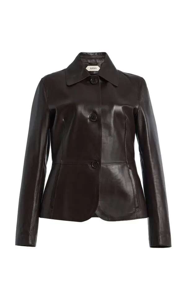 ARMA Carmen Leather Jacket - Brown
