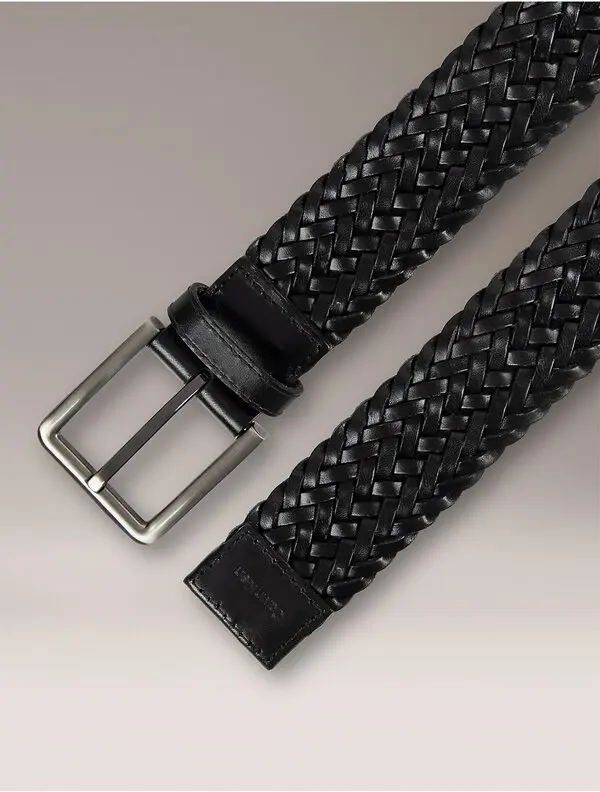 Calvin Klein Leather Braided Belt