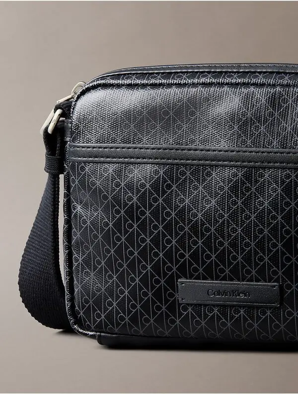 Calvin Klein Coated Emblem Logo Camera Bag