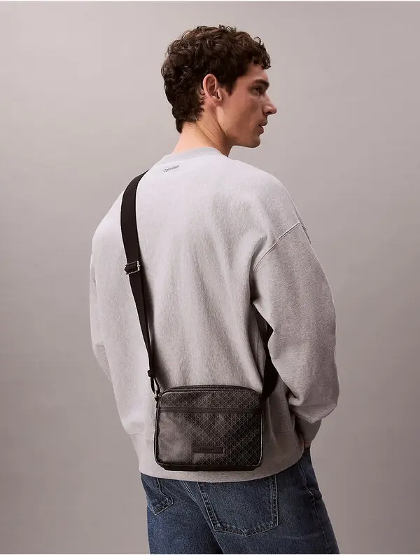 Calvin Klein Coated Emblem Logo Camera Bag