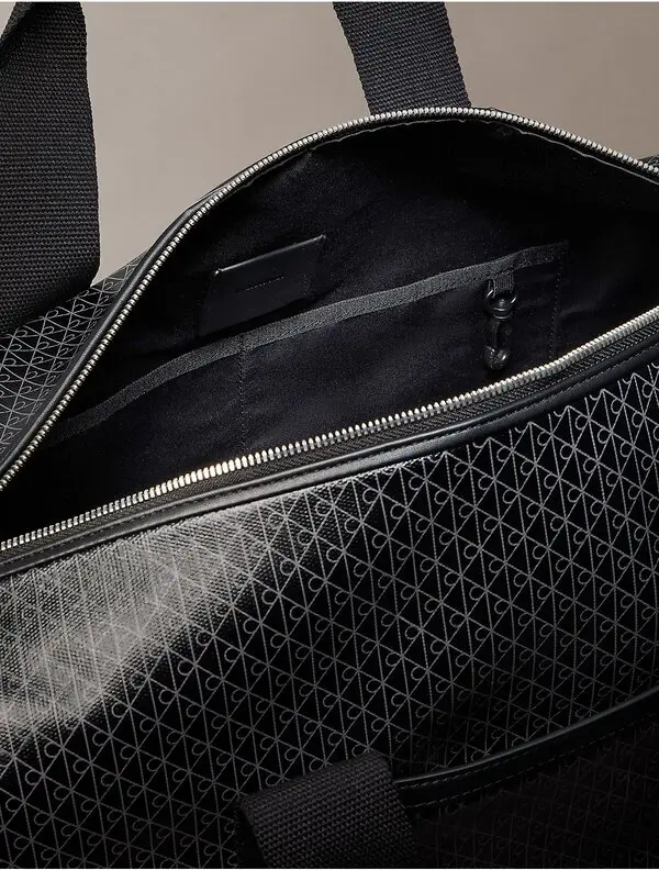 Calvin Klein Coated Emblem Logo Duffle Bag