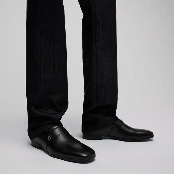 Gucci Loafer With Double G Leather
