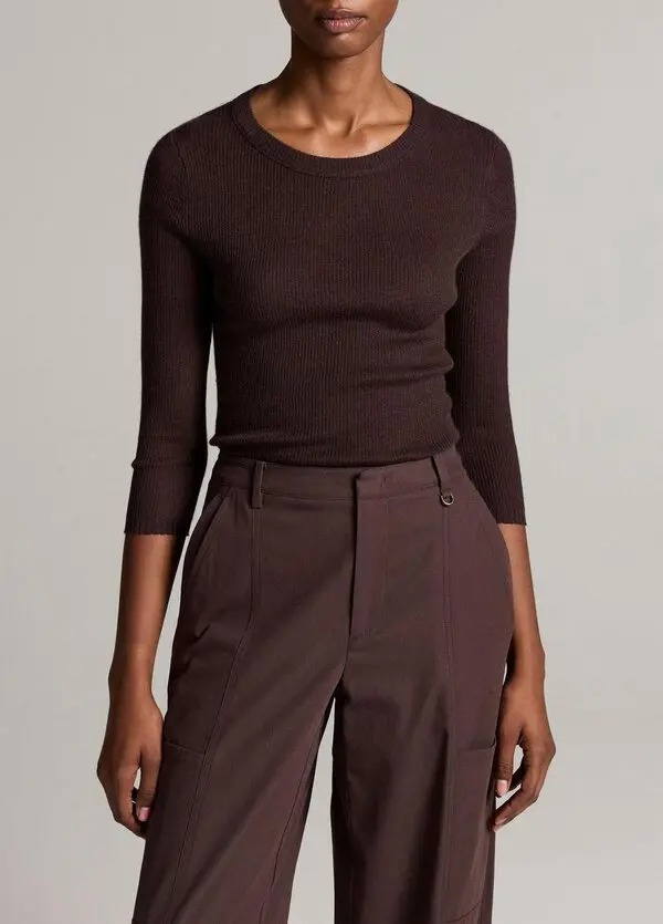 Vince Cashmere-silk Boat-neck Sweater - Iron