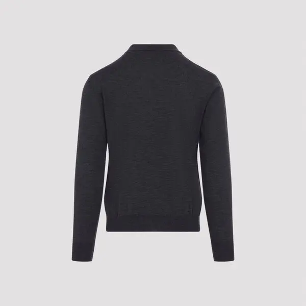 Valentino Garavani Knit Polo Sweater - Gray