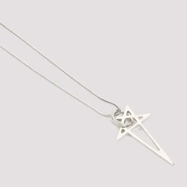 Rick Owens Pentagram Brass Necklace