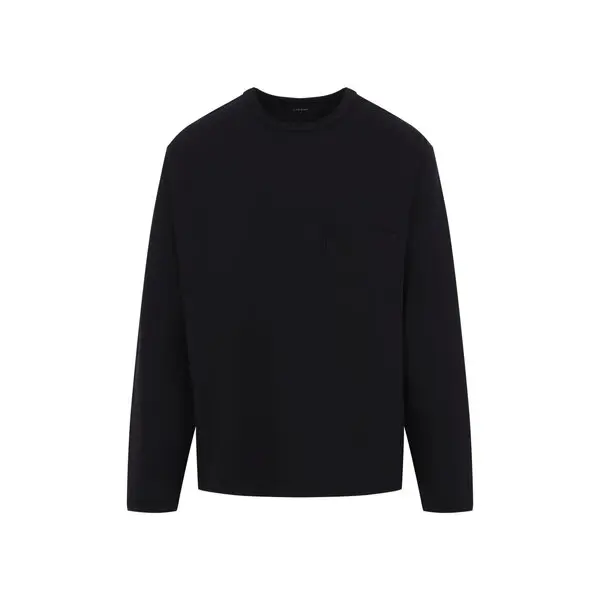 LEMAIRE Long Sleeve Boxy T-shirt - Black