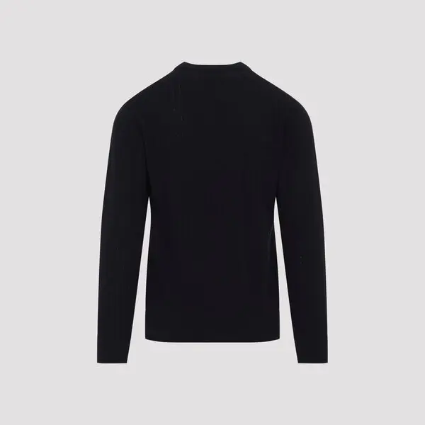 Giorgio Armani Geometric Pattern Crew Neck Sweater