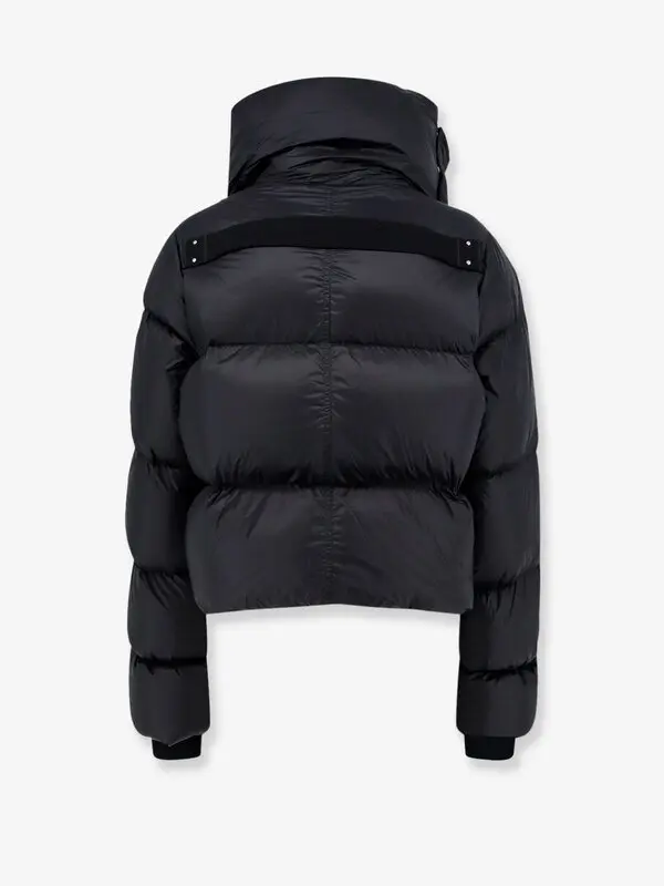 Rick Owens Crop-fit Nylon Down Jacket - Black