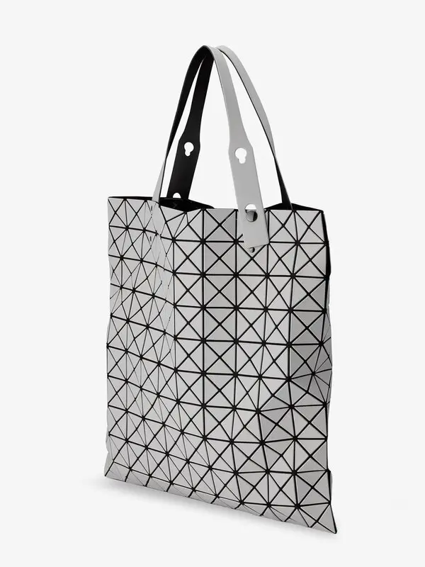 Issey Miyake Prism Matte Geometric Pattern Shoulder Bag - Gray