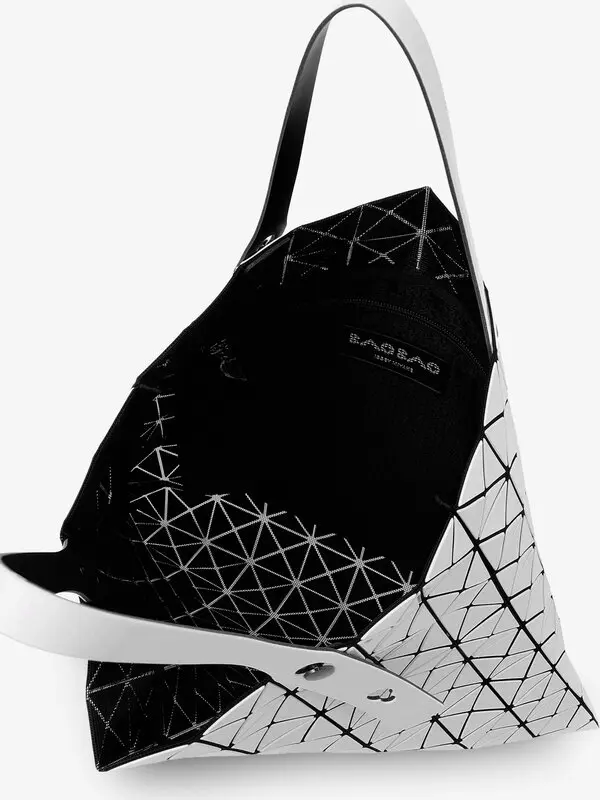 Issey Miyake Prism Tote Pvc Shoulder Bag - Silver