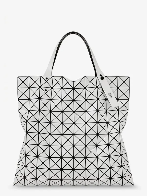 Issey Miyake Prism Tote Shoulder Bag - Silver