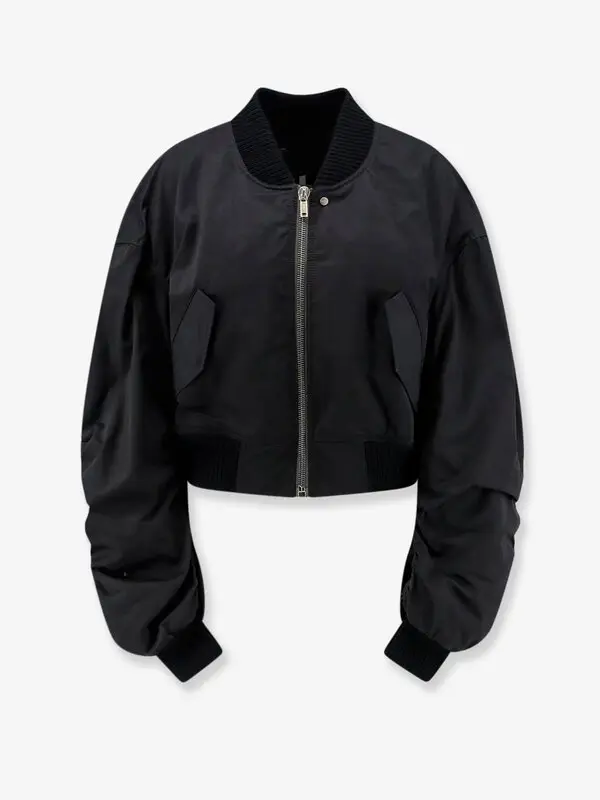 Rick Owens Secchia Nylon And Cotton Blend Crop Jacket