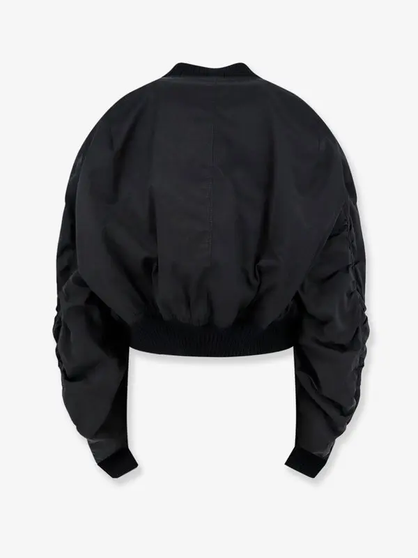 Rick Owens Secchia Nylon And Cotton Blend Crop Jacket - Black
