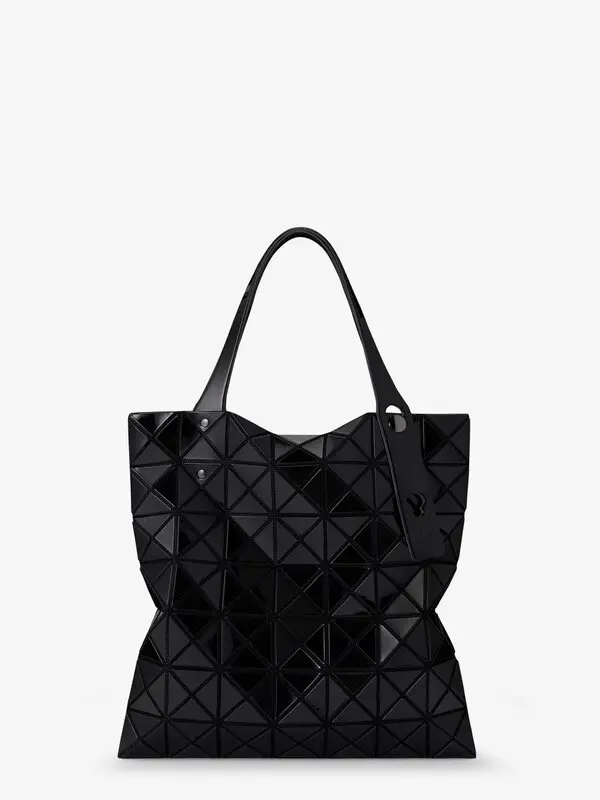 Issey Miyake Prism Shoulder Bag With Geometric Pattern - Black
