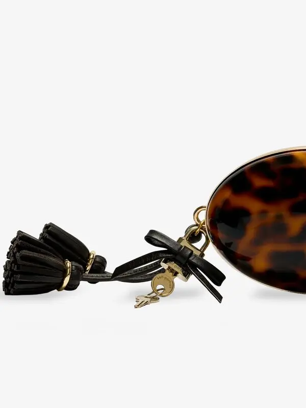 SELF-PORTRAIT Oval Resin Clutch Bag
