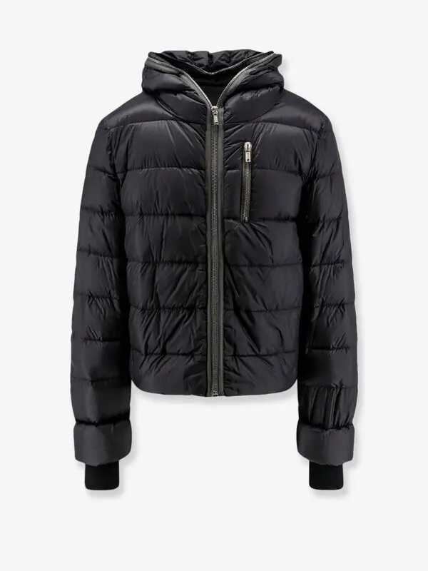 Rick Owens Quilted Nylon Down Jacket - Black