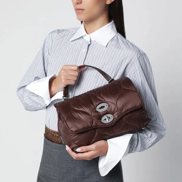 ZANELLATO Small Postina Bag In Perugia Padded Fabric