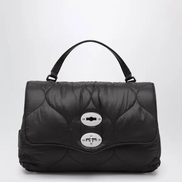 ZANELLATO Small Padded Fabric Postina Bag - Black