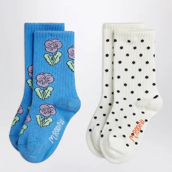 MINI RODINI Violas Cotton Socks Set Of 2