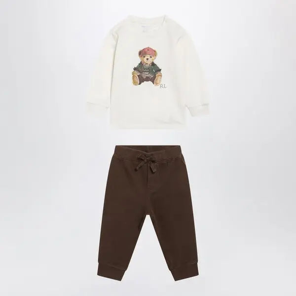 Polo Ralph Lauren Polo Bear Cream Cotton Baby Set