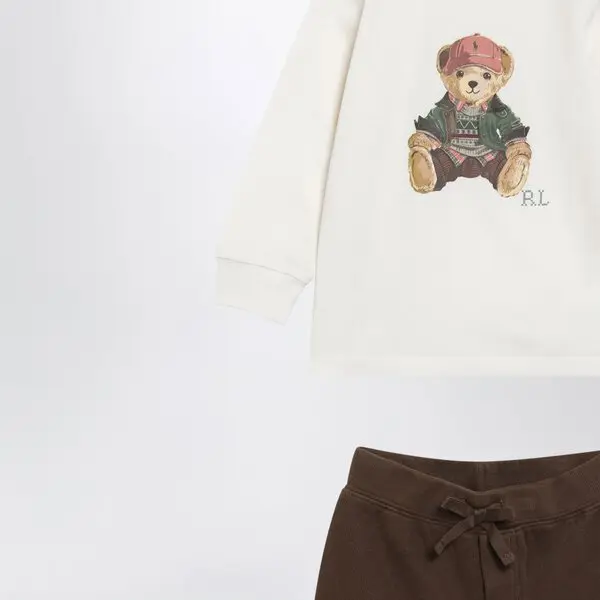 Polo Ralph Lauren Polo Bear Cream Cotton Baby Set