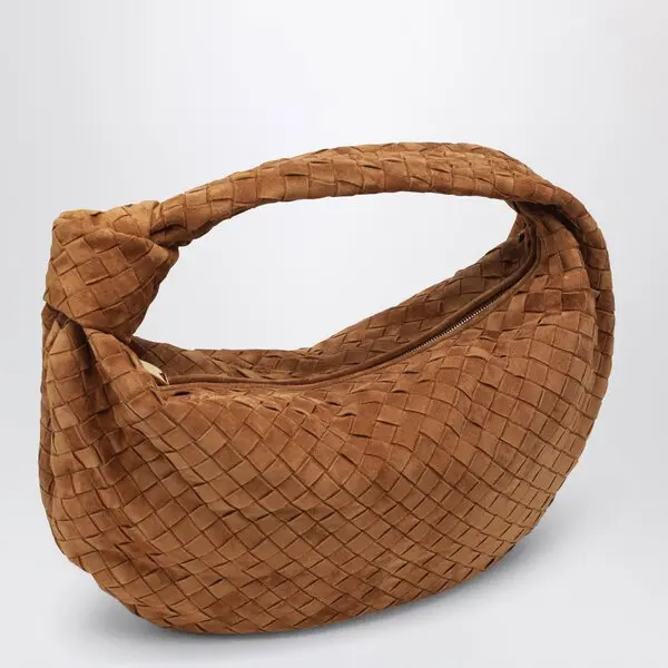 Bottega Veneta Amber Intrecciato Suede Jodie Bag