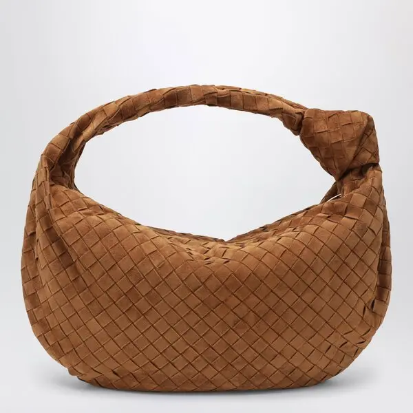 Bottega Veneta Amber Intrecciato Suede Jodie Bag