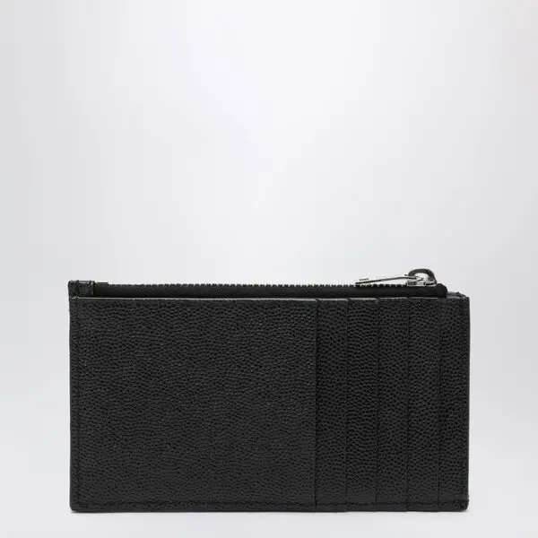 Saint Laurent Calfskin Zip Card Holder