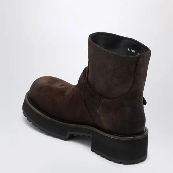 Balenciaga Venom Mini Waxed Suede Calfskin Boots