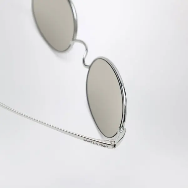 Saint Laurent Round Titanium Sunglasses - Metal