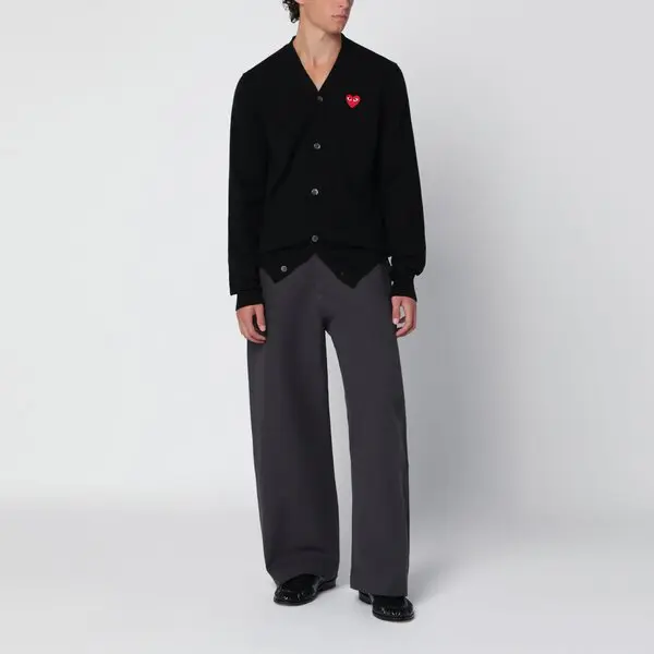 Play Comme Des Garcon Wool Cardigan