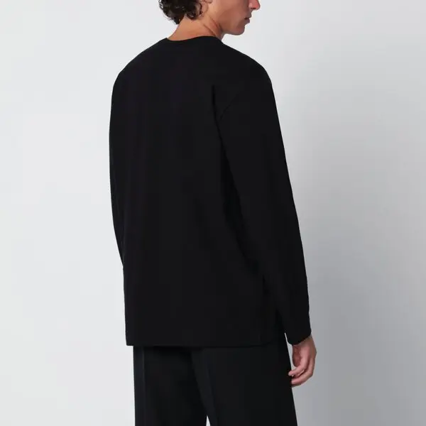 Play Comme Des Garcon Cotton Long-sleeve Top - Black