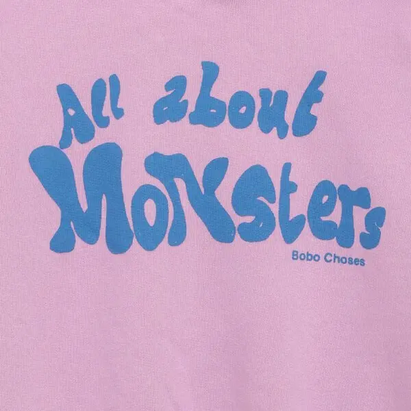 BOBO CHOSES All About Monsters Organic Cotton Hoodie
