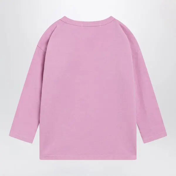 BOBO CHOSES Softpaw Monster Long-sleeved T-shirt In Cotton - Pink