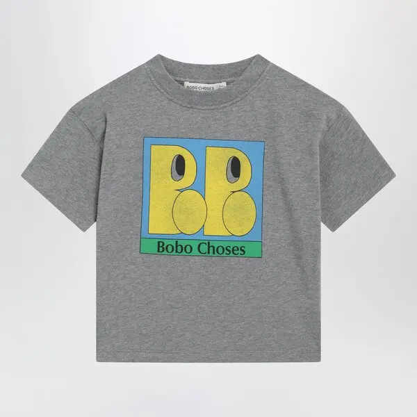 BOBO CHOSES Heather Cotton T-shirt