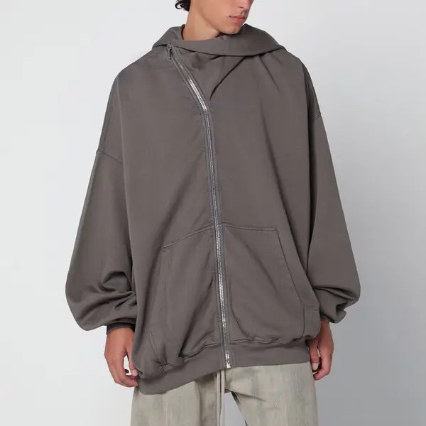 Rick Owens Mountain Hunter Gravel Cotton Hoodie - Brown