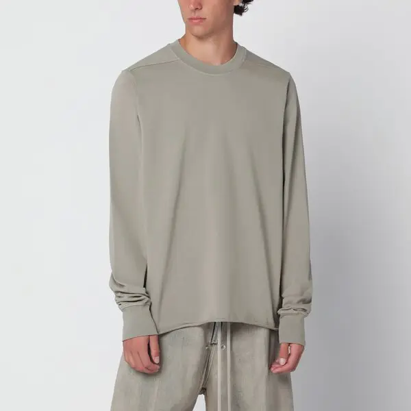 Rick Owens Tower Mineral Cotton Crewneck Sweatshirt