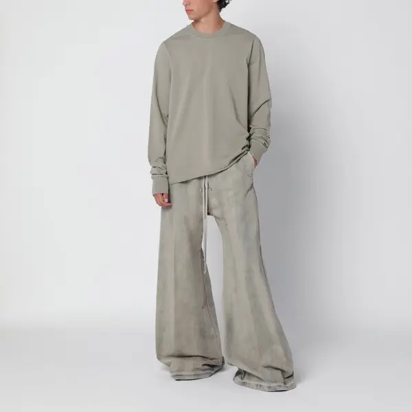 Rick Owens Tower Mineral Cotton Crewneck Sweatshirt