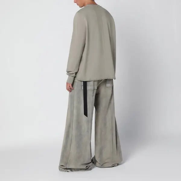Rick Owens Tower Mineral Cotton Crewneck Sweatshirt