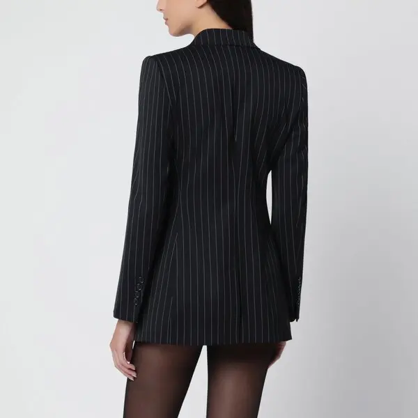 Dolce & Gabbana Double-breasted Pinstripe Blazer In Virgin Wool