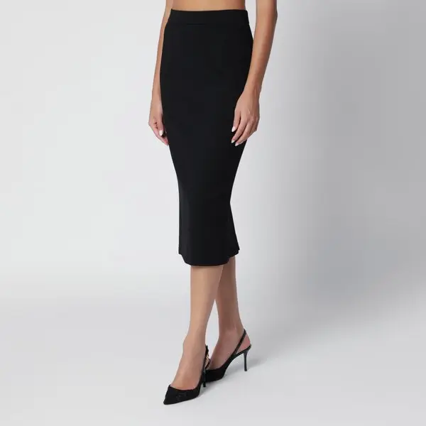 Dolce & Gabbana Midi Skirt In Virgin Wool