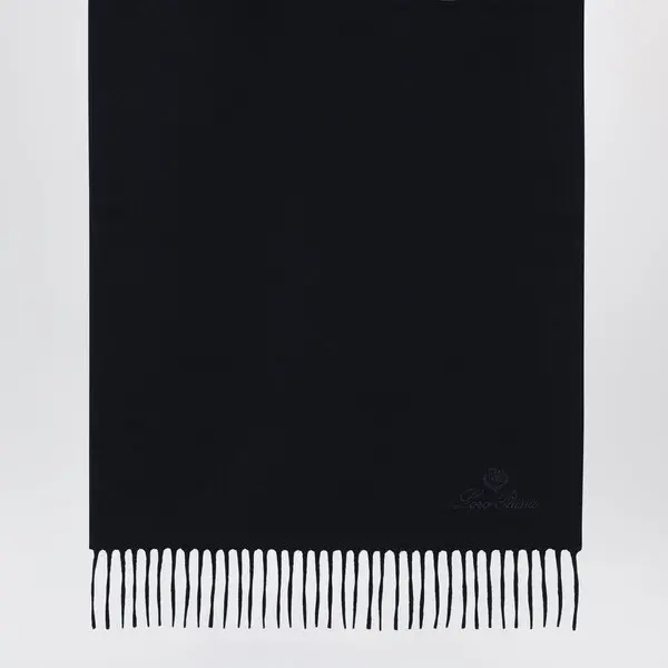 Loro Piana Grande Unita Scarf In Navy