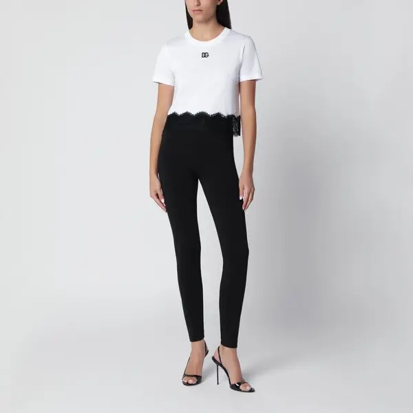 Dolce & Gabbana Jersey T-shirt With Lace