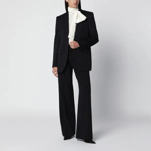 Dolce & Gabbana Double Pinch Virgin Wool Trousers