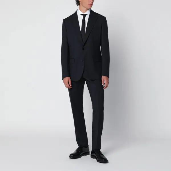 Dolce & Gabbana Martini Light Navy Virgin Wool Suit