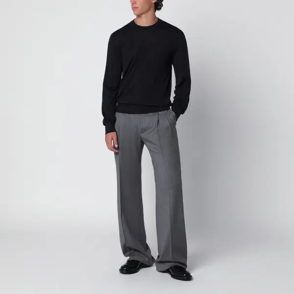 Dolce & Gabbana Green Cashmere Crew-neck Sweater