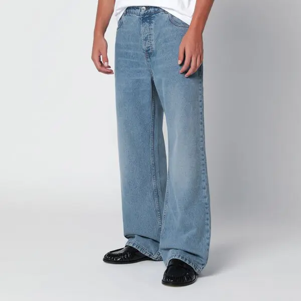 AMI Paris Wide-leg Denim Jeans