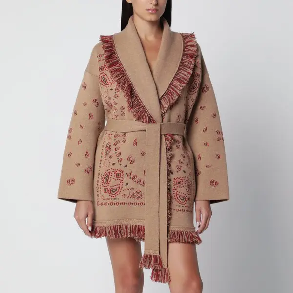 Alanui Bandana Jacquard Cardigan