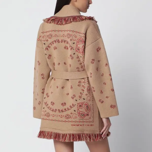 Alanui Bandana Jacquard Cardigan